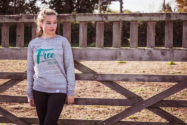 'FREE REIN' Thoroughbred Sweatshirt - Honest Riders